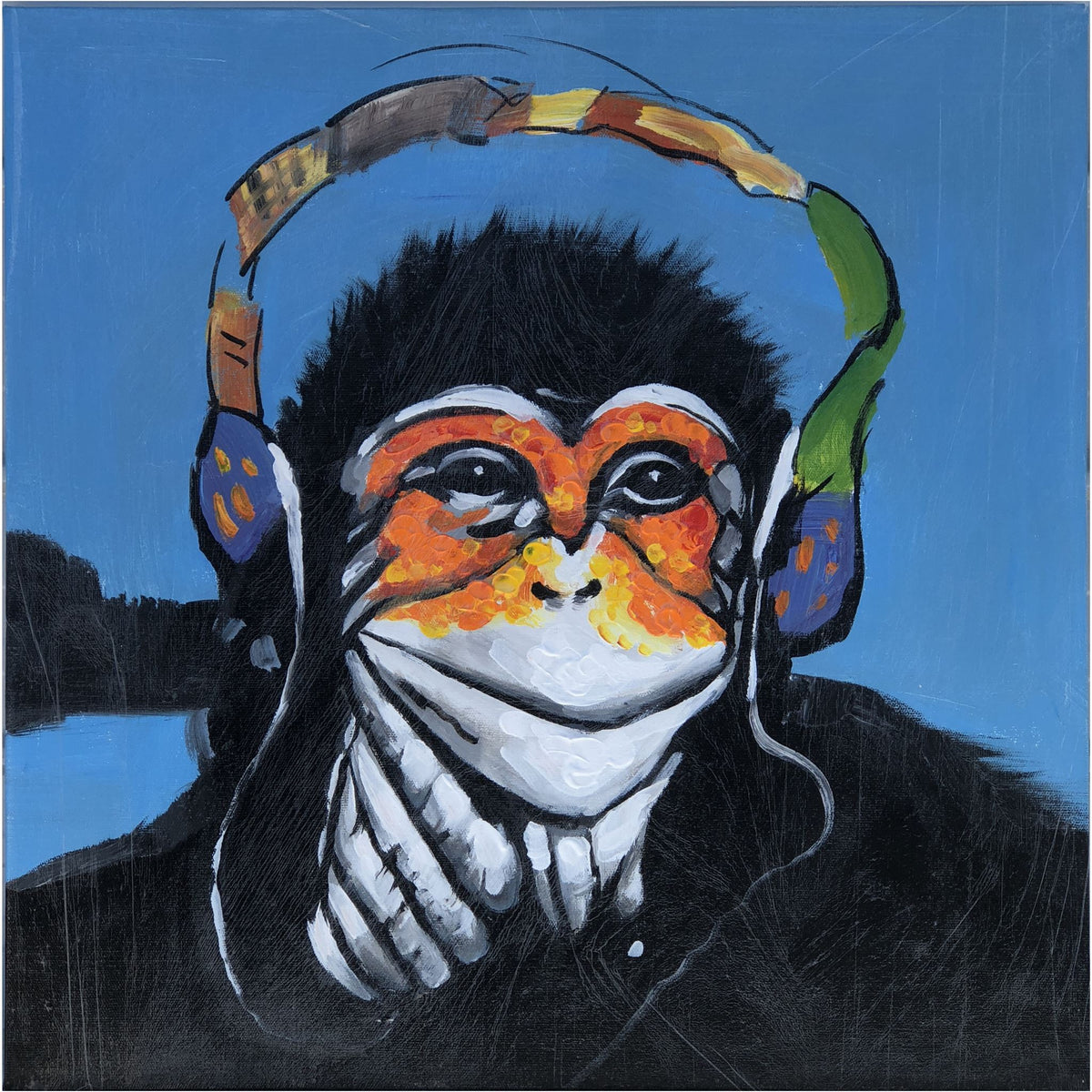 HAND OIL PAINTING Monkey - 60X60CM – Green Eden E-Bikes