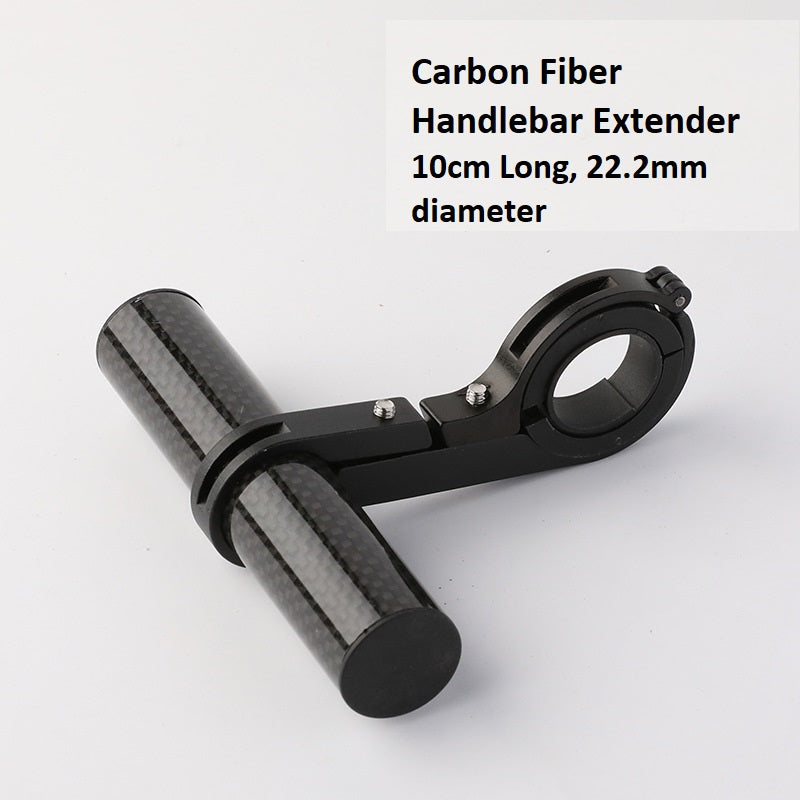 Bicycle Handlebar Extender - Carbon bar 10cm L x 22.2mm, for Handlebar ...