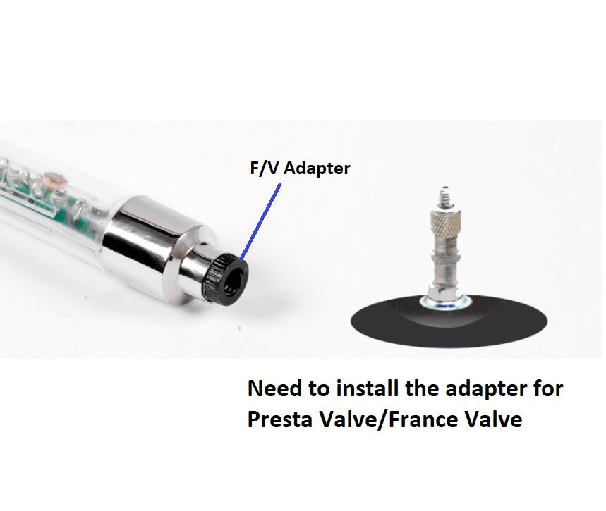 Bike Valve LED light - Letter light, 7 LEDs, 2pcs, Blue – Green Eden E ...