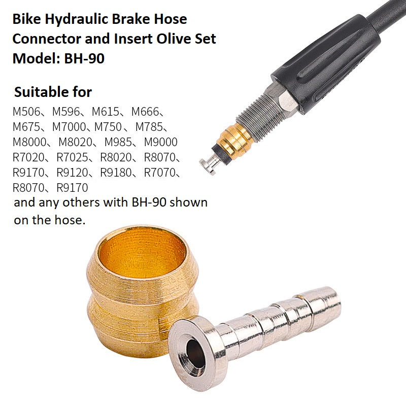 LeBycle Hydraulic Brake Hose Connector Insert Olive Set - BH-90 – Green ...