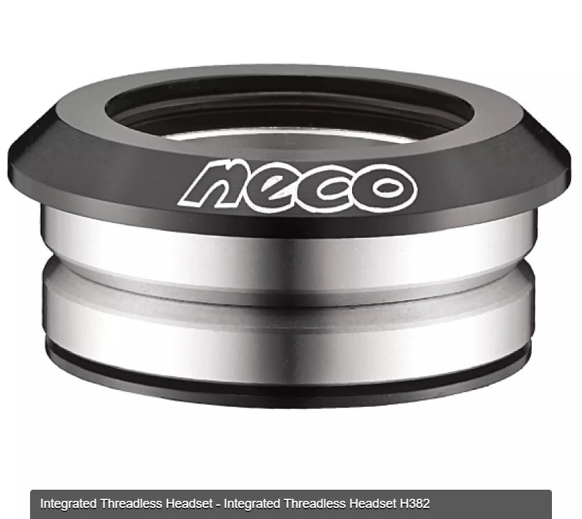 Neco Headset H382- Full-Integrated, for 1.5" Steerer 52.2mm Head Tube ...