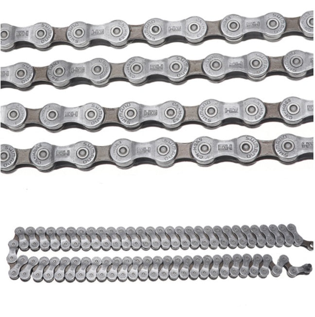 Shimano Bike Chain - CN-HG53, 9 Speeds, 112 Links, Silver grey – Green ...