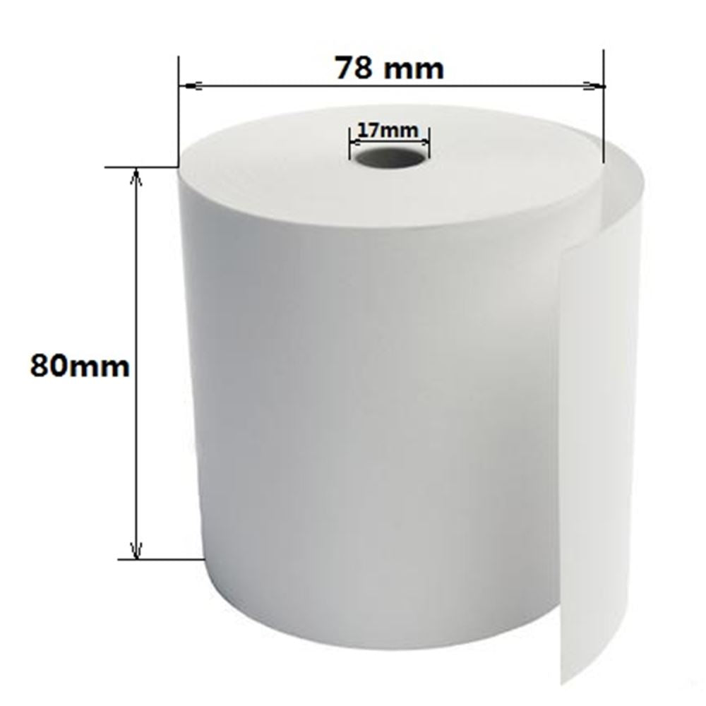 NCR Cash Register Paper Roll 76x76mm, 50 rolls / box, for ink printer ...